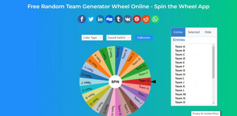Random MLB Team Generator Wheel - Wheel Spinner App